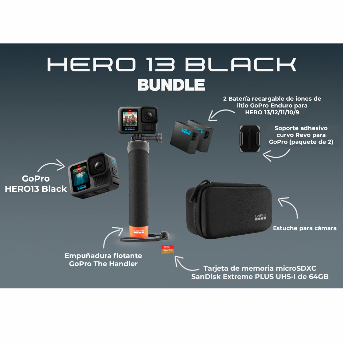 GoPro Cámara CHDRB-131-RW Hero13 Black Holiday Bundle - Foto del Recuerdo